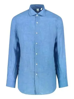 FINAMORE 1925 Gaeta Buttoned Shirt Blue