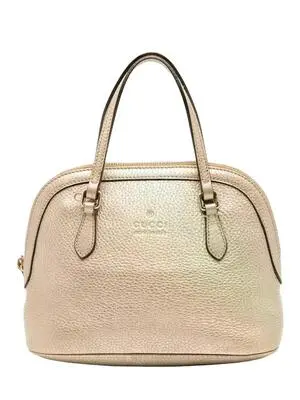 Gucci Mini Leather Dome Satchel - Gold