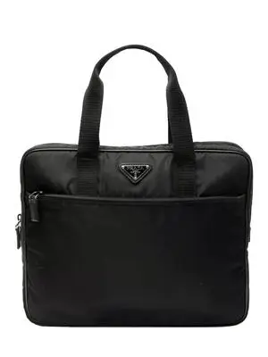Prada Tessuto Business Bag - Black