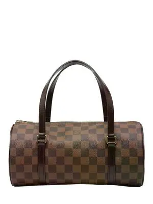LOUIS VUITTON 2006 Damier Ebene Papillon 26 Handbag - Brown