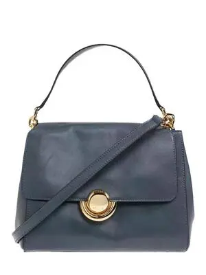 Furla Domus Round-Hardware Tote Bag Blue