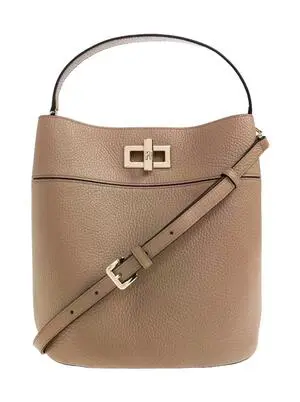 Furla Amelia Twist-lock Bucket Bag - Neutrals