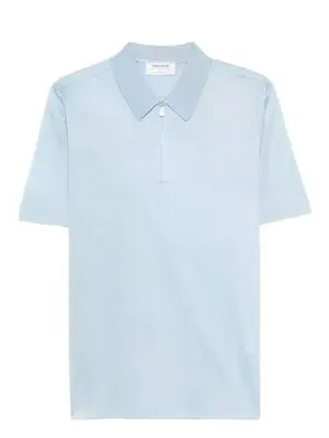 GRAN SASSO Half-zip Polo Shirt - Blue