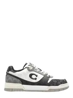 COACH Soho Logo-Plaque Sneakers Neutrals