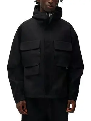 ARTE ANTWERP Hooded Flap-pocket Jacket - Black