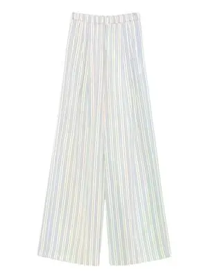FORTE_FORTE Striped Trousers - Neutrals