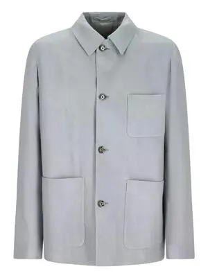 LARDINI Buttoned Pocket Jacket - Grey