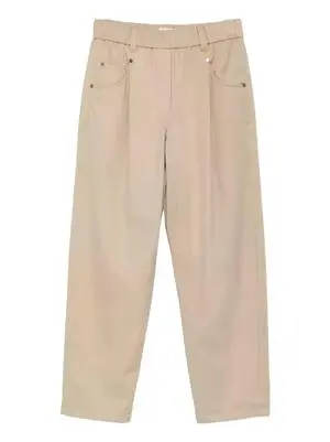 Brunello Cucinelli Elasticated-waist Trousers - Neutrals