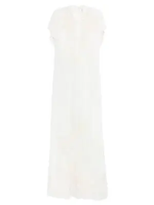 FORTE_FORTE Embroidered Maxi Dress - White