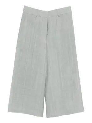 FORTE_FORTE Wide-leg Cropped Trousers - Grey