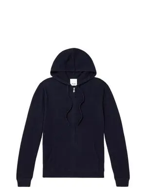 ALLUDE Virgin Wool And Cashmere-blend Zip-up Hoodie - Blue