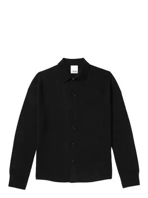 ALLUDE Virgin Wool And Cashmere-blend Cardigan - Black