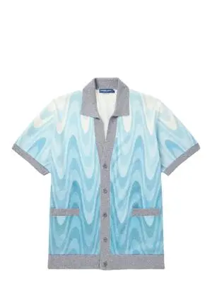 Frescobol Carioca Romero Printed Cardigan - Blue