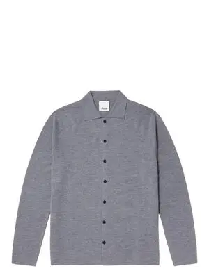ALLUDE Virgin Wool Cardigan - Gray