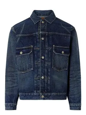 FULLCOUNT Type 2 Fear Of The Dark Selvedge Denim Jacket - Blue