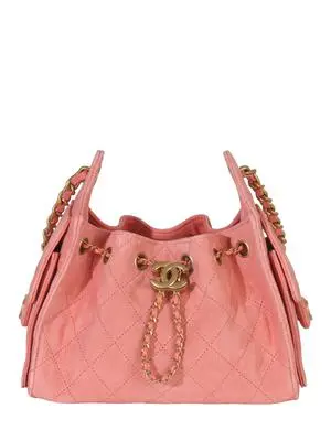 CHANEL Quilted Suede Mini 25 Hobo