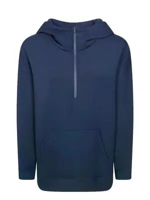 Max Mara Half-zip Hoodie - Blue