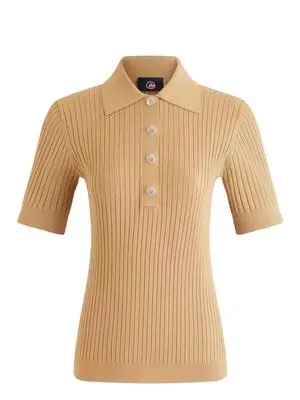Fusalp Vera Short-Sleeved Polo Shirt Brown