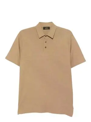 ZANONE Buttoned Polo Shirt Neutrals