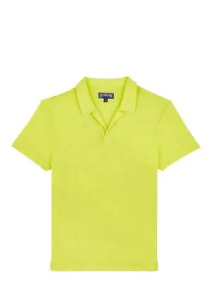 Vilebrequin Embroidered-logo Short-sleeves Polo Shirt - Yellow