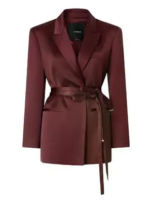 Pinko Belted Jacket - Red
