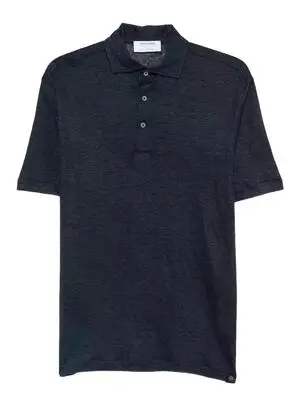 GRAN SASSO Logo-patch Polo Shirt - Blue