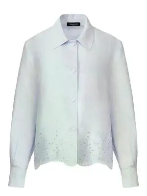 Fabiana Filippi Scalloped Embroidered Shirt - Blue