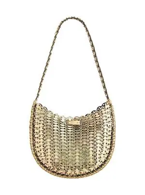 Rabanne Moon Reversible Shoulder Bag - Black