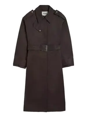 Apparis Belted Trench Coat - Black