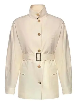 Loro Piana Lismore Belted Jacket - Neutrals