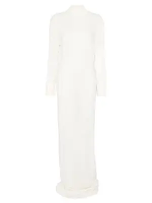 ARMARIUM Lara Turtleneck Maxi Dress - Neutrals