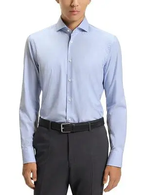 BOSS Hank Spread Collar Slim Fit Dress Shirt - Light Pastel Blue