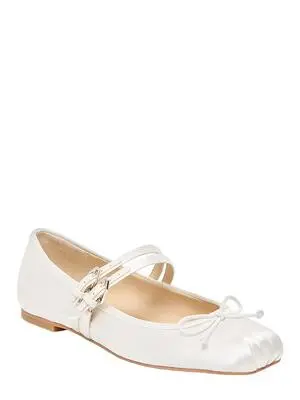 Dolce Vita Gibsen Suede Ballet Flats - True White