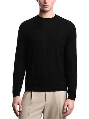 Emporio Armani Virgin Wool Sweater - Black