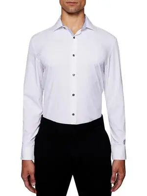 WRK Slim Fit Performance Solid Dress Shirt - White