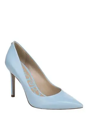 Sam Edelman Sam Edelman Hazel Pointed Toe Leather Pumps Spring Blue