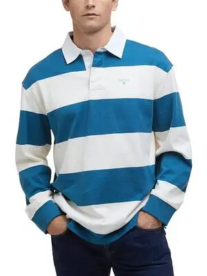 Barbour Broome Stripe Rugby Shirt - Midnight
