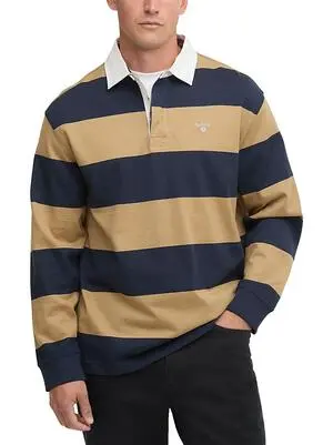 Barbour Broome Stripe Rugby Shirt - Navy
