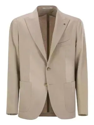 Tagliatore Patch-pocket Two-button Jacket - Neutrals