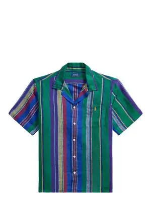 Polo Ralph Lauren Striped Linen Shirt - Green