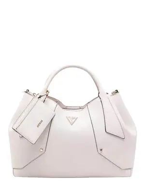 Guess Triangle Logo Tote Bag - Neutrals