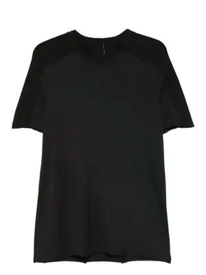 Masnada Frayed Panelled T-shirt - Black