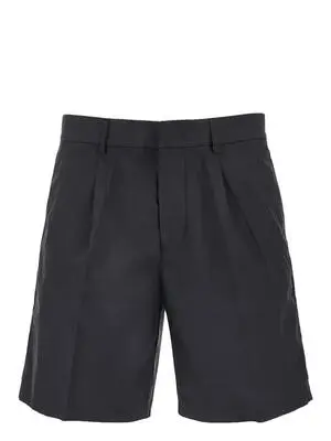 Emporio Armani Pleated Shorts - Black