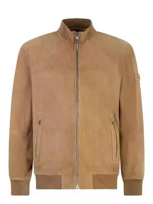 Peuterey Sands Zip-up Suede Jacket - Neutrals