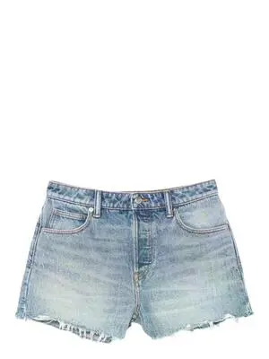 Alexander Wang Distressed Denim Shorts - Blue