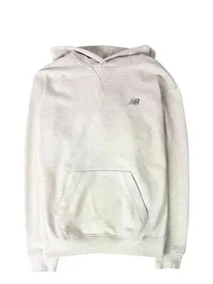 NEW BALANCE Logo-embroidered Hoodie - Neutrals
