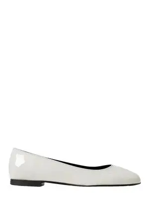 Ami Heart's Friend Leather Ballet Flats - Neutrals