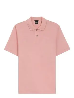 BOSS Button-placket Polo Shirt - Pink