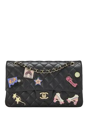 CHANEL Lambskin Hollywood Charm Double Flap Medium