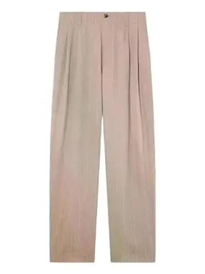 GOLDEN GOOSE Pinstripe Trousers Neutrals